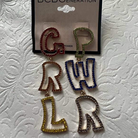 BCBGeneration | Jewelry | Bcg Generation Grl Pwr Rhinestone Earrings ...